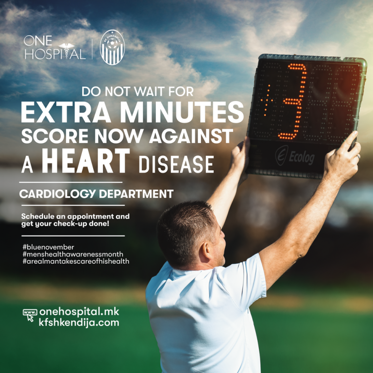 One Hospital and FC Shkendija with a creative campaign for men's health ...
